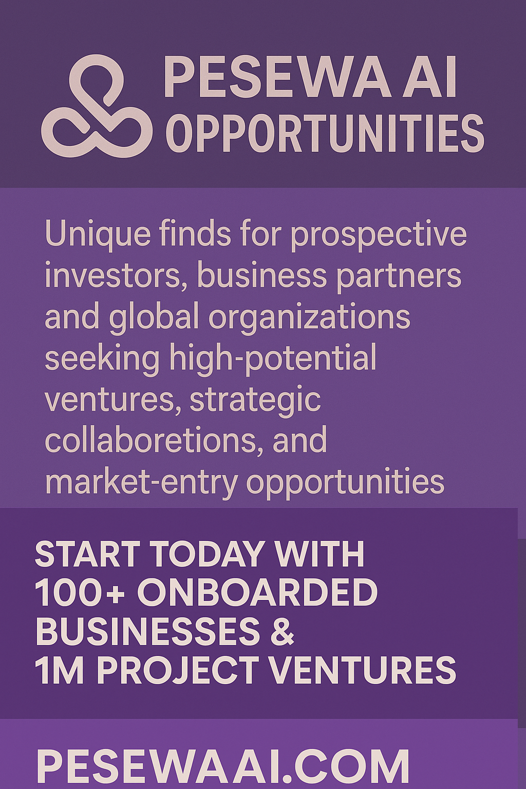 Pesewa ONE – Global SME Business Center